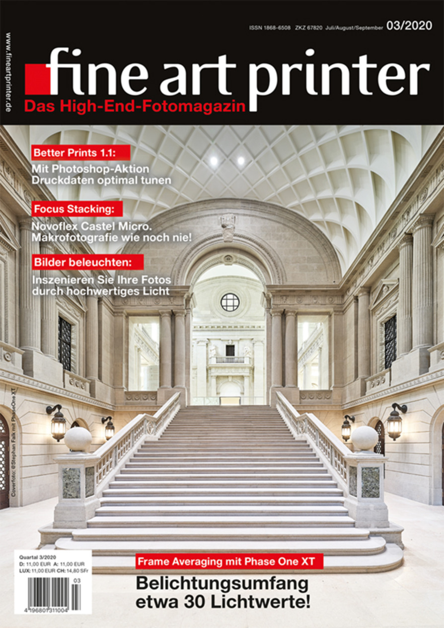 Die aktuelle Ausgabe 3/2020 / Artikel Aktuell / FineArtPrinter. Wie die Datei zum Print wird ...